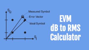 Error Vector Magnitude (EVM) RMS to dB Calculator