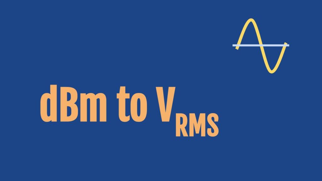 dBm to Volt Calculator