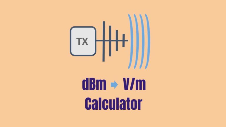 dBm to V/m Calculator